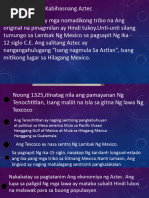 Ang Kabihasnang Aztec | PDF
