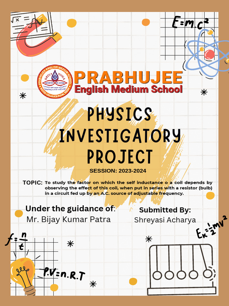 Physics Investigatory Project 2 PDF | PDF | Inductor | Inductance