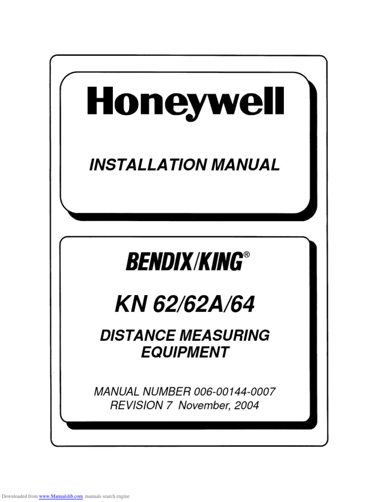 Bendixking KN 62a | PDF | Electrical Connector | Reliability Engineering