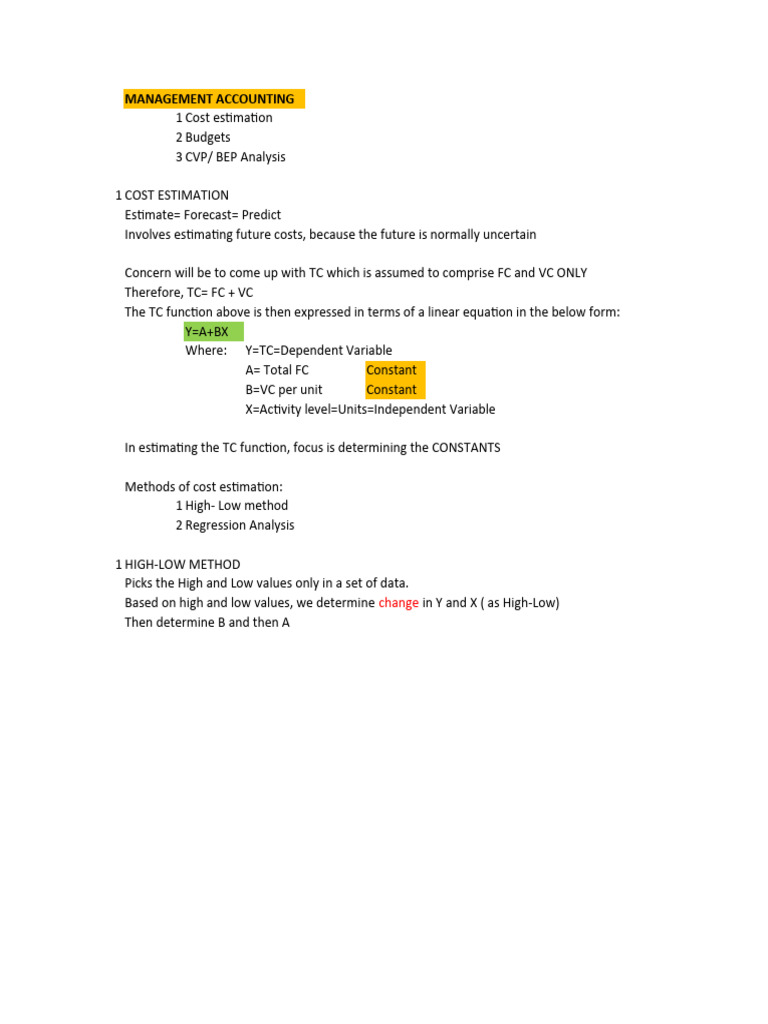 MA and Cost Estimation Introdcution | Download Free PDF | Interest ...