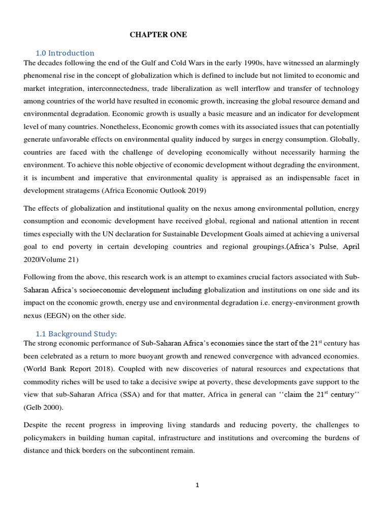 Final Thesis Ahwenie (Msc. Energy Economics) | PDF | Economic Growth ...