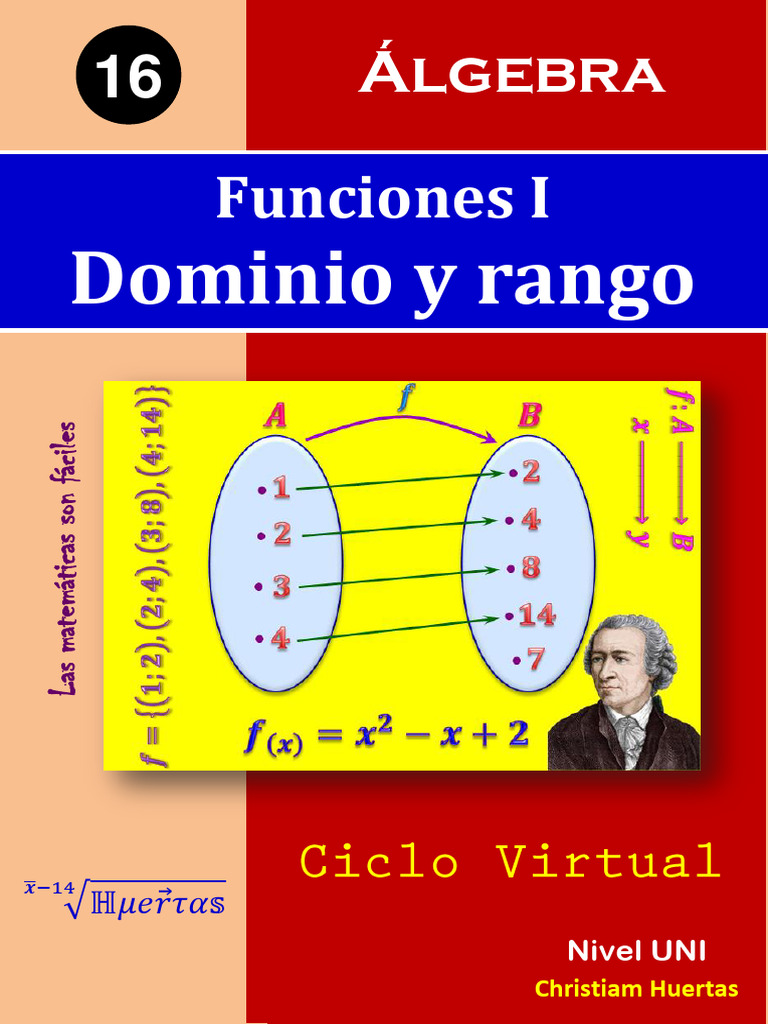27 FUNCIONES I - DOMINIO Y RANGO Teoria | PDF | Función (Matemáticas) | Raíz cuadrada
