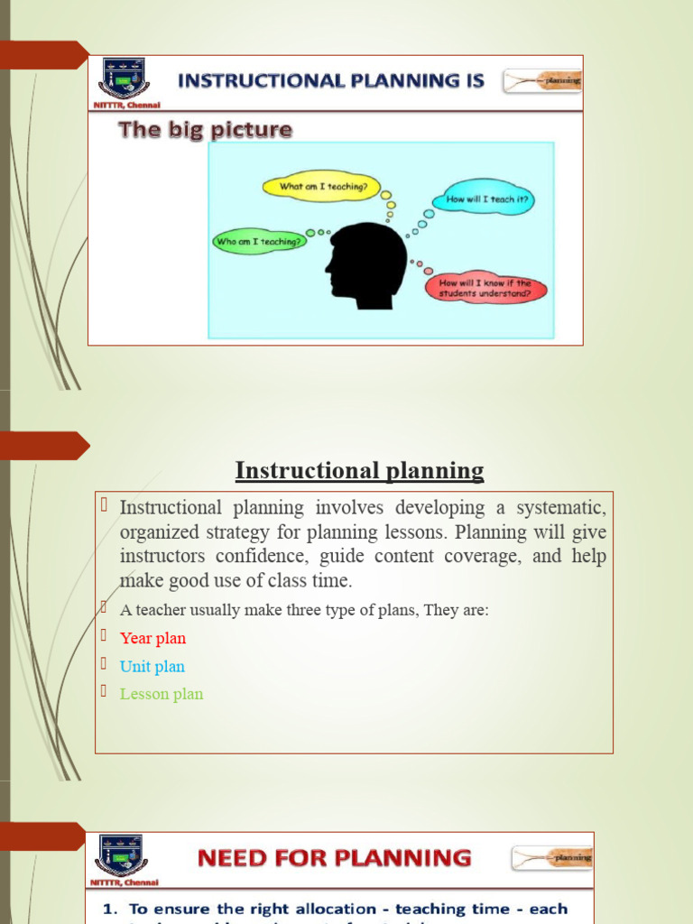 20 Unit 2 Planning For Instruction | PDF | Lesson Plan | Teachers