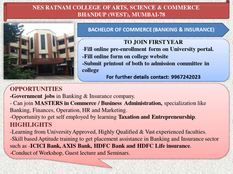 Nes Ratnam College of Arts, Science & Commerce Bhandup (West), Mumbai ...