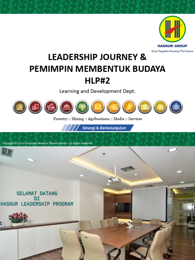 4.1. Materi Leadership Journey - Pemimpin Membentuk Budaya - HLP#2 | PDF | Leadership | Workplace