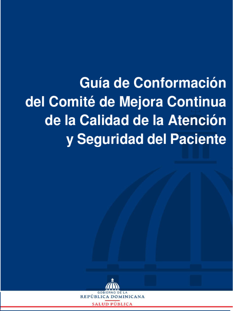 Guia de Conformacion Del Comite de Mejora Continua de La Calidad y Seguridad Del Paciente | PDF ...