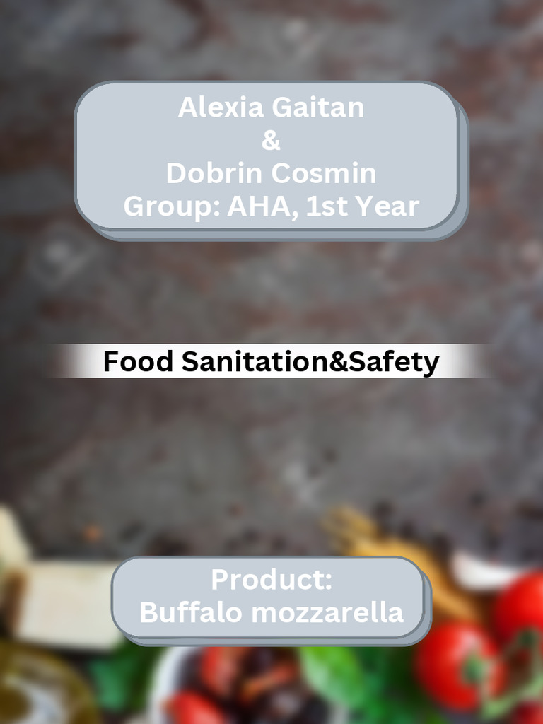 Food Sanitation&Safety Project | PDF | Food Safety | Cooking
