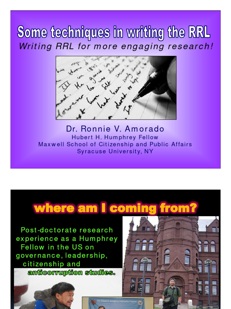 Amorado RRL Techniques | PDF | Social Capital | Sociology