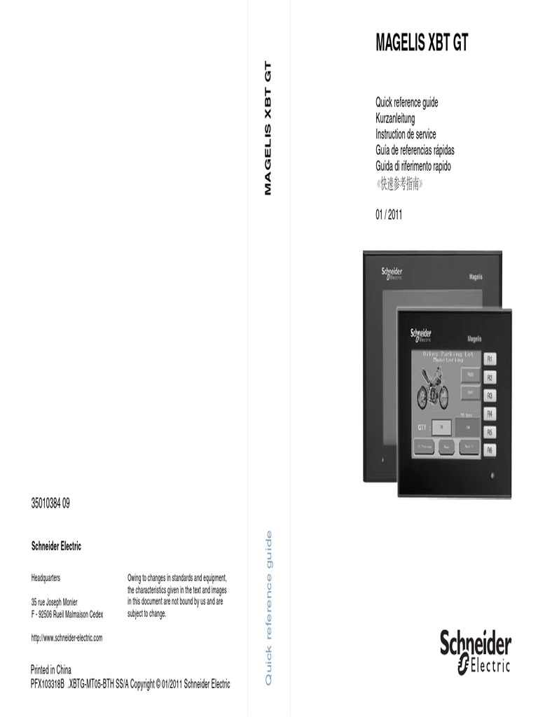 Magelis XBT GT | PDF | Power Supply | Electrical Connector