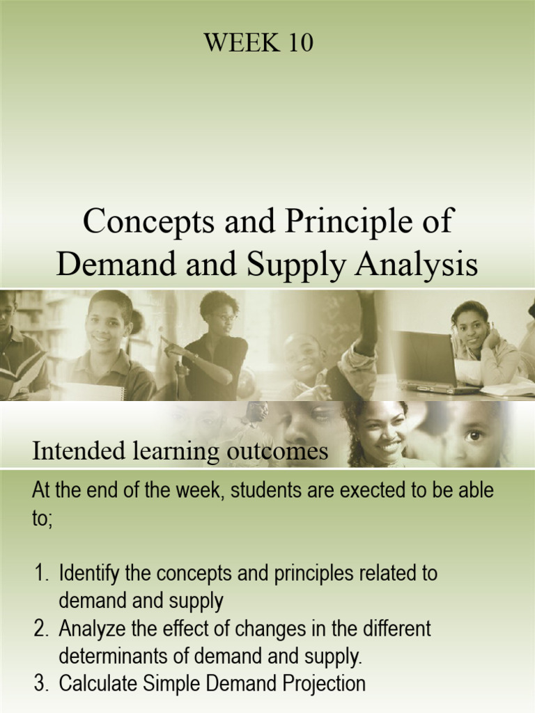 Week 10 - Concepts and Principles of Demand and Supply | PDF | Supply ...