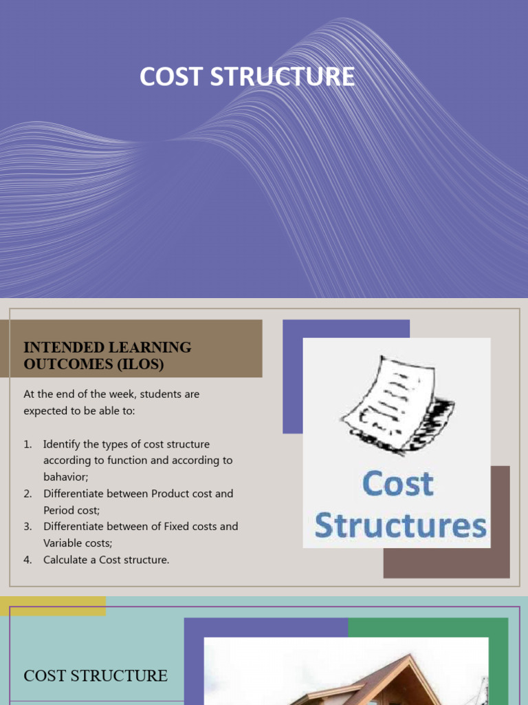 Week 11 - Cost Structure - Sir Veloso | PDF | Cost | Startup Company