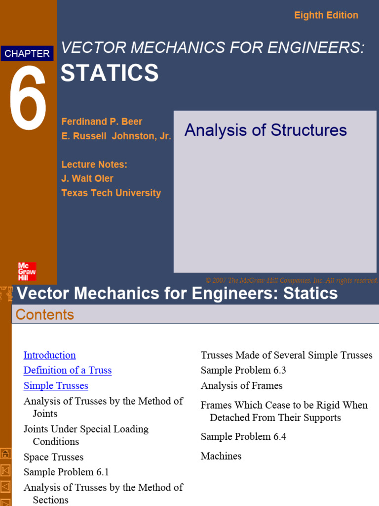 CH 06 Truss | PDF | Truss | Force
