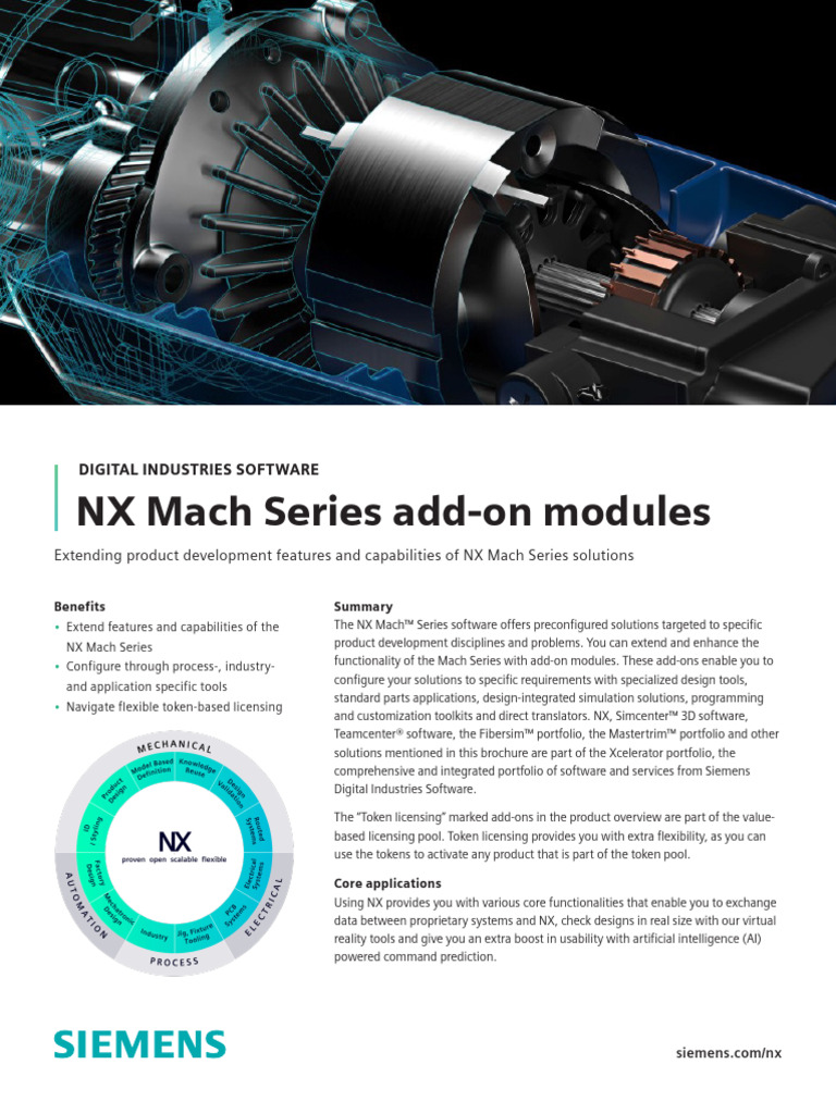 Siemens SW NX Mach Series Add on Modules Fact Sheet | PDF | Simulation | Computer Aided Design