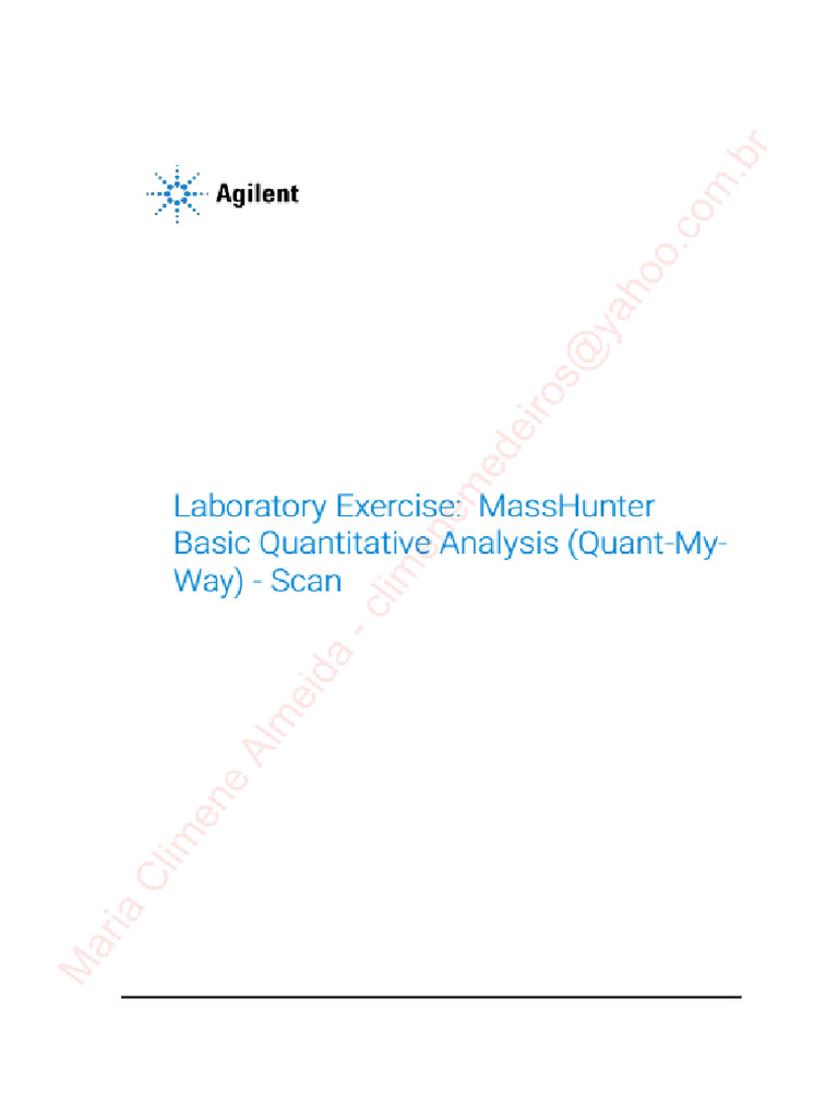 MANUAL Agilent - CAPÍTULO 4 - Exercício de Laboratório - Análise ...