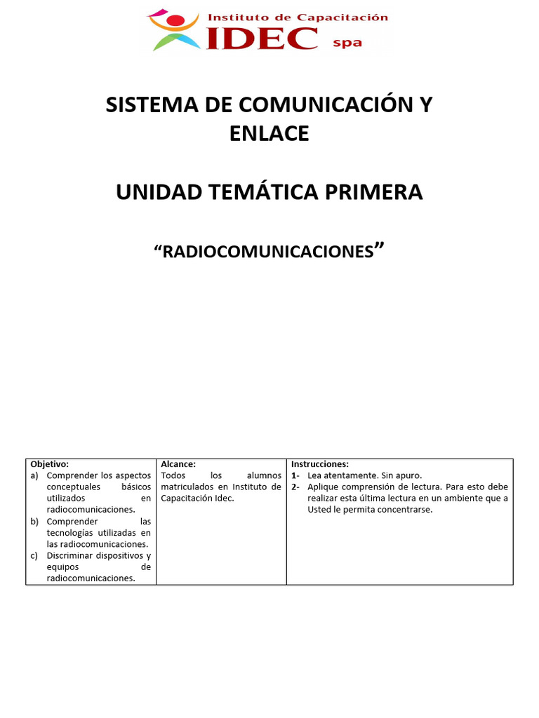 Curso de Radiocomunicaciones Básicas | PDF | Línea de transmisión | Radio