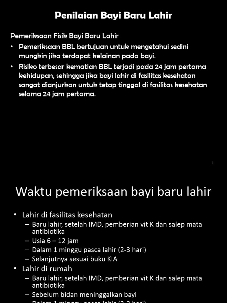 Silabus Pemeriksaan Fisik BBL | PDF