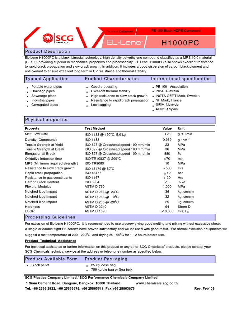 Industrial Pipe Material Guide | PDF | Polyethylene | Fracture