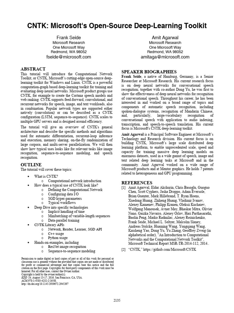 Seide 2016 | PDF | Deep Learning | Applied Mathematics