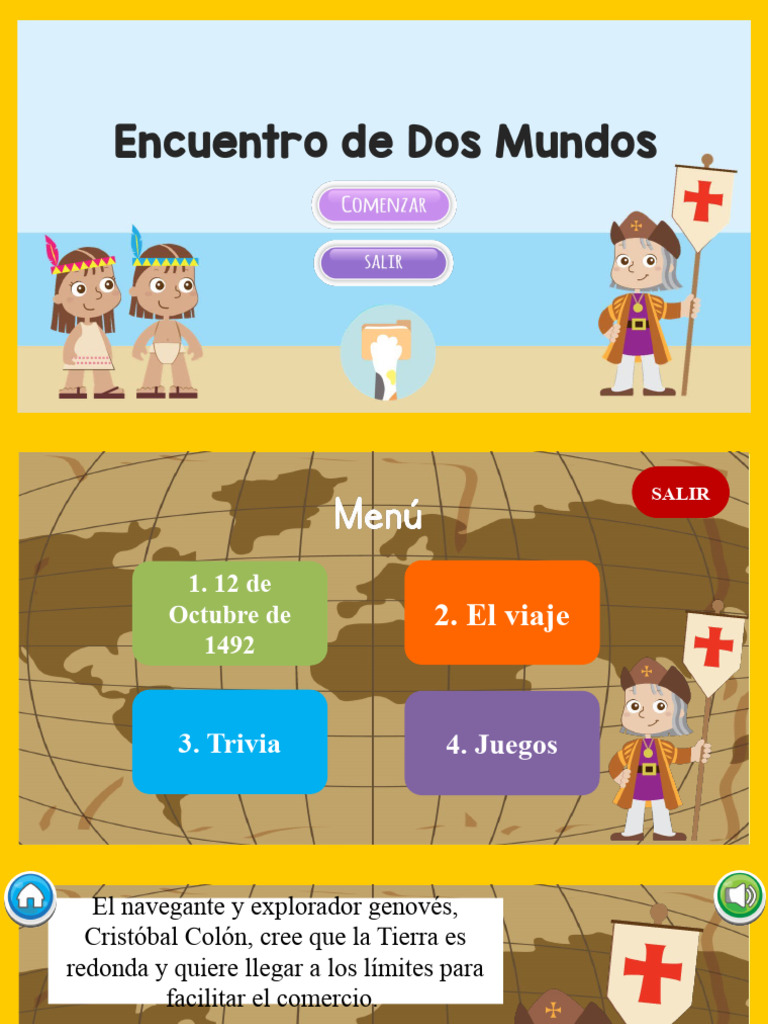 Encuentro de Dos Mundos - PRE BÁSICA - PRIMER CICLO | PDF | Cristobal colon | Envío