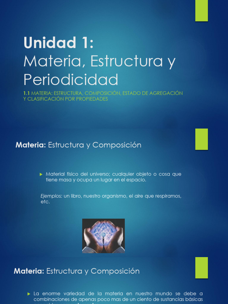 Unidad 1. Tema 1.1 | PDF | Átomos | Importar