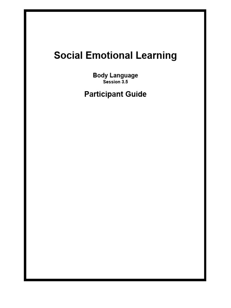 Session3.5 - Degree - Participant Guide | PDF | Body Language | Cognitive Science