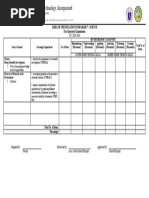 Deped Standard Table of Specification Format | PDF | Education Theory ...