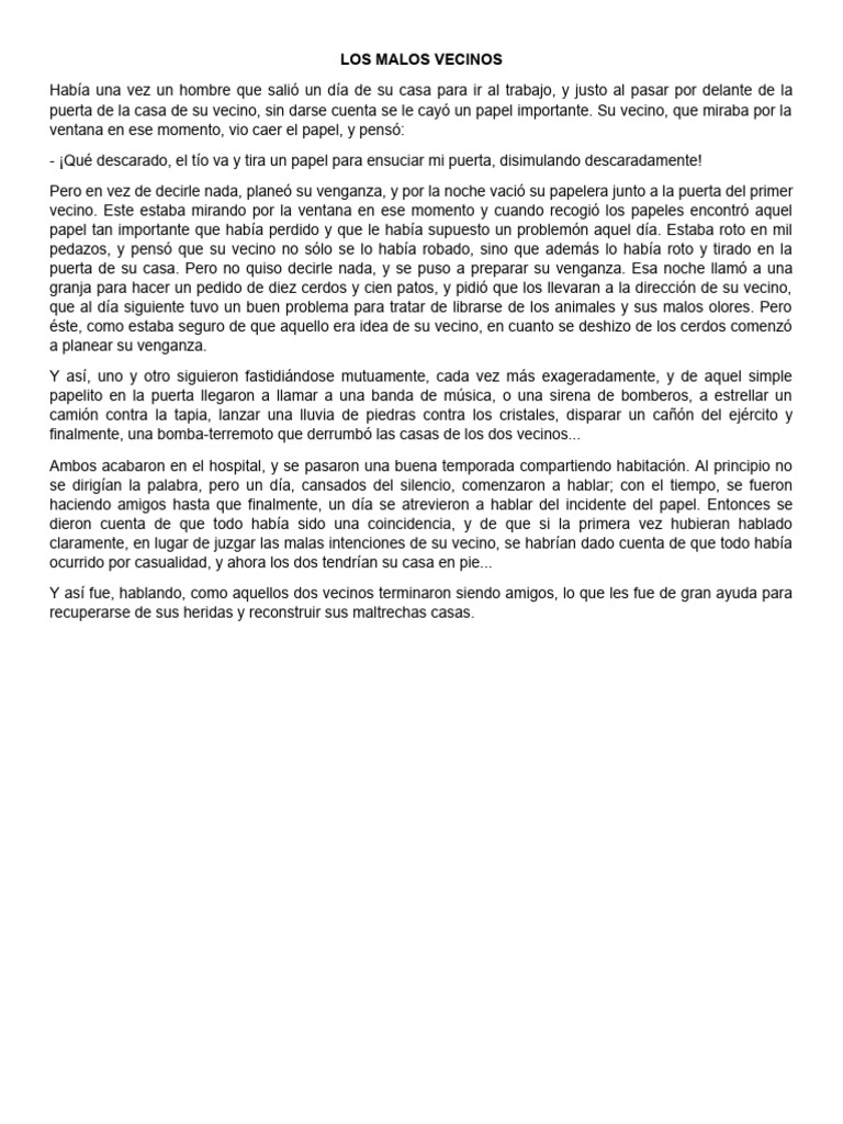Los Malos Vecinos | PDF
