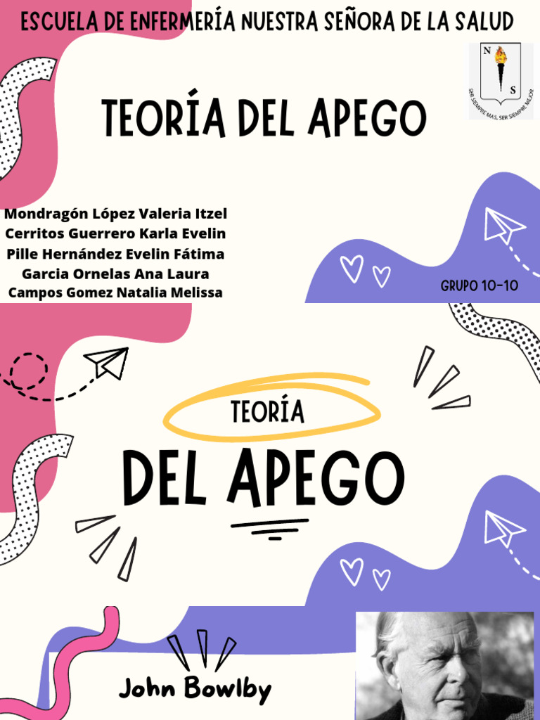 Teoría Del Apego | PDF | Teoría de apego | Sicología