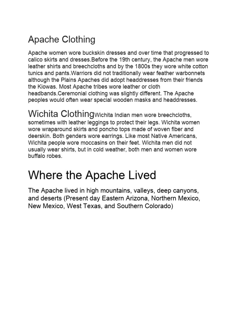 Compare and Contrast - Native American Tribes | PDF