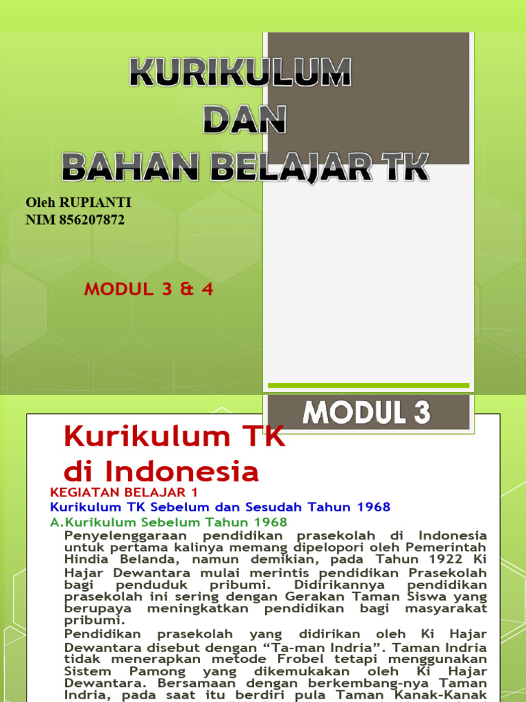Rupianti Resume Dan Peta Konsep Modul 3 & 4 | PDF