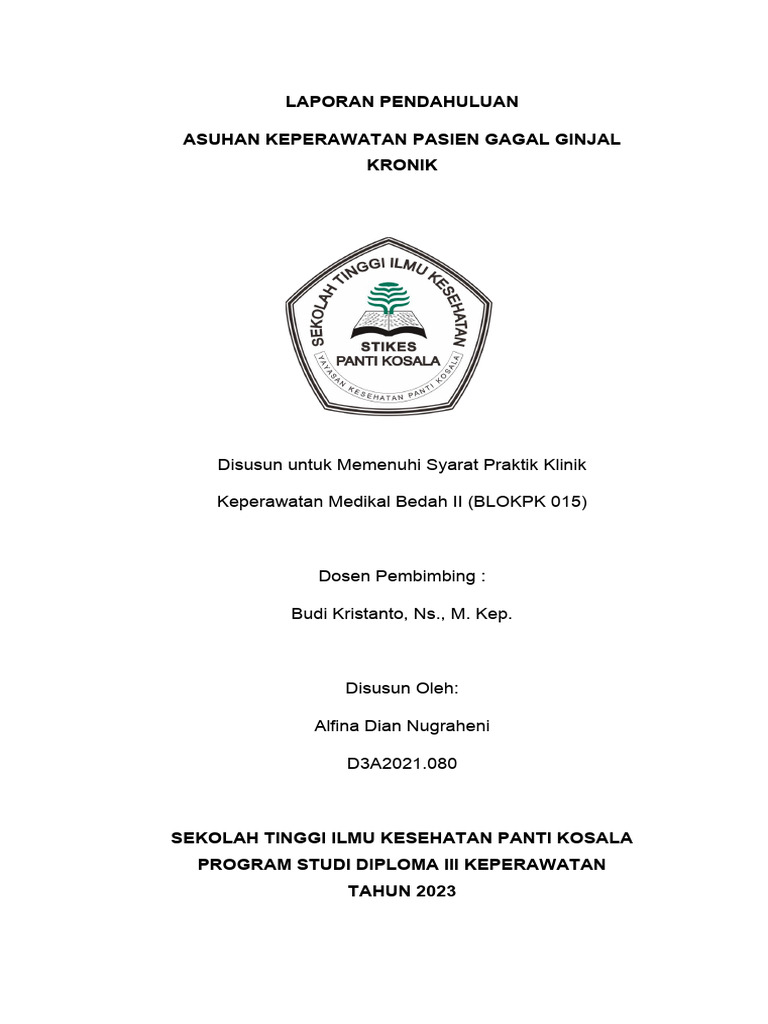 LP CKD Fix | PDF | Pengembangan Diri | Kesehatan Holistik