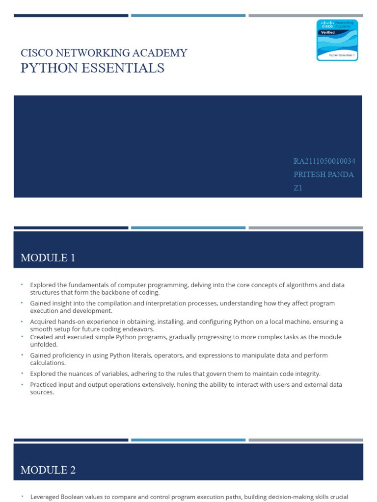 Module Report Presentation | PDF | Object Oriented Programming ... Module Report Presentation | PDF | Object Oriented Programming ...
