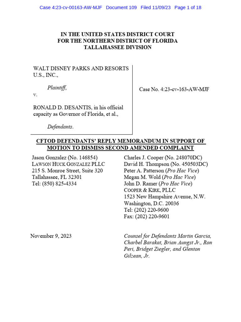 CFTOD Memorandum | PDF | First Amendment To The United States ...