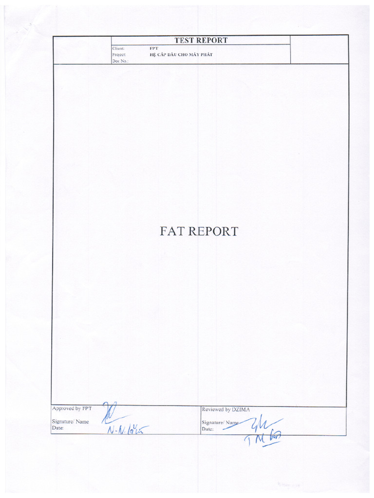 FAT Report Pump Control Panel | PDF