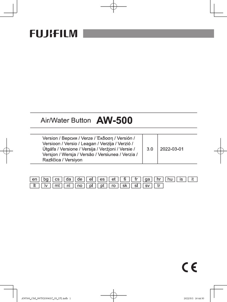 Aw500 Om 897N203062C 03 27L | PDF