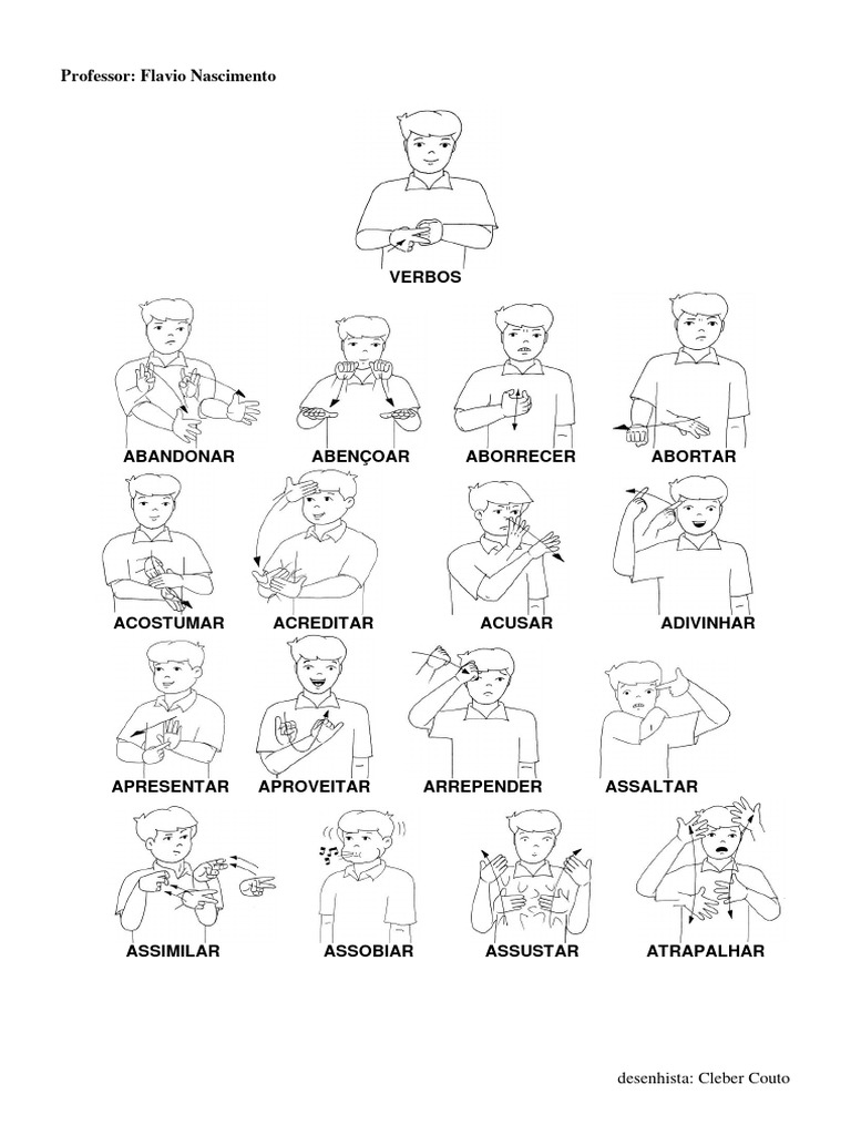 VERBOS EM LIBRAS - unifamaz | PDF