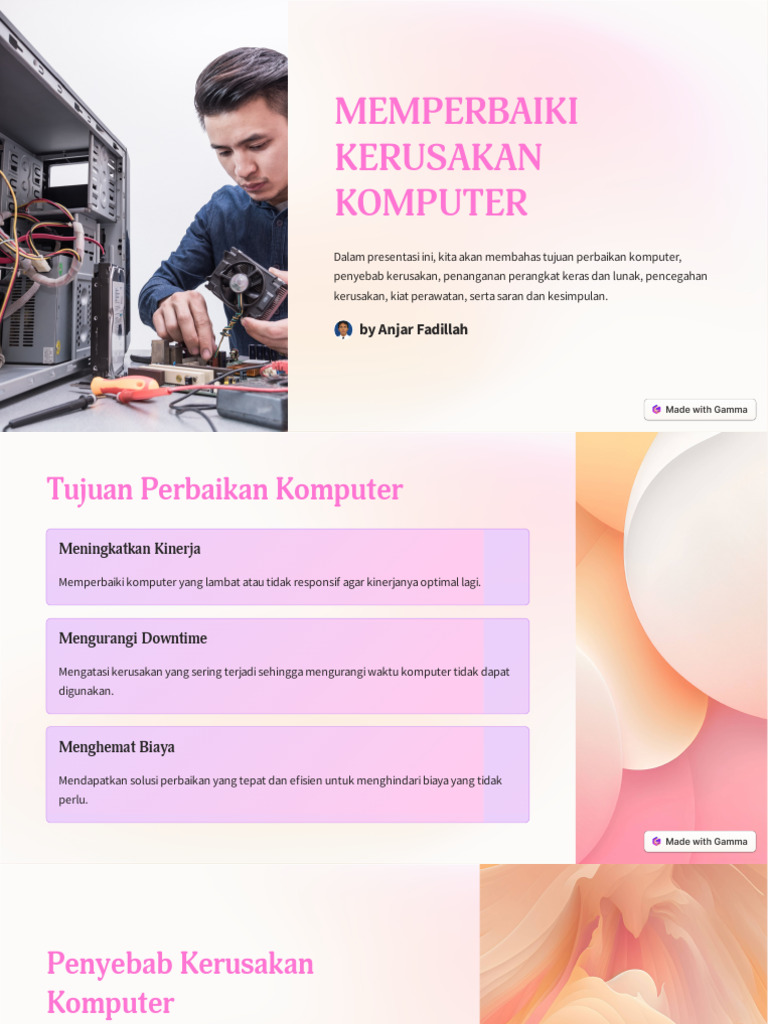 Panduan Perbaikan dan Pemeliharaan Komputer | PDF