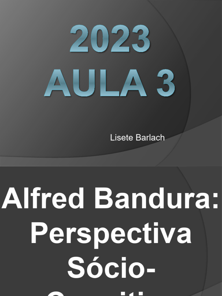Psicologia 2023 Aula 3 | PDF | Aprendizado | Comportamento