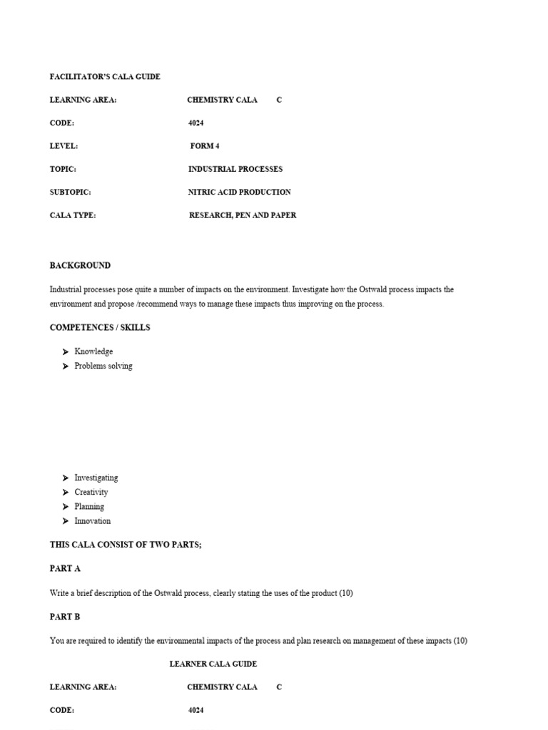 O'Level Chemistry Cala Component C | Download Free PDF | Cognitive Psychology | Intelligence