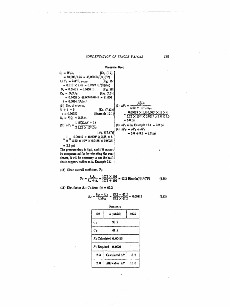 Process Heat Transfer (Kern), Hal 279 SD 310 | PDF