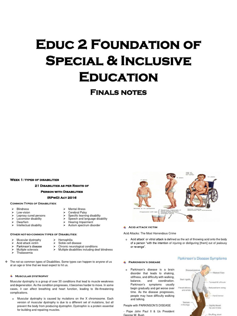 Educ 2 | PDF | Hearing | Visual Impairment