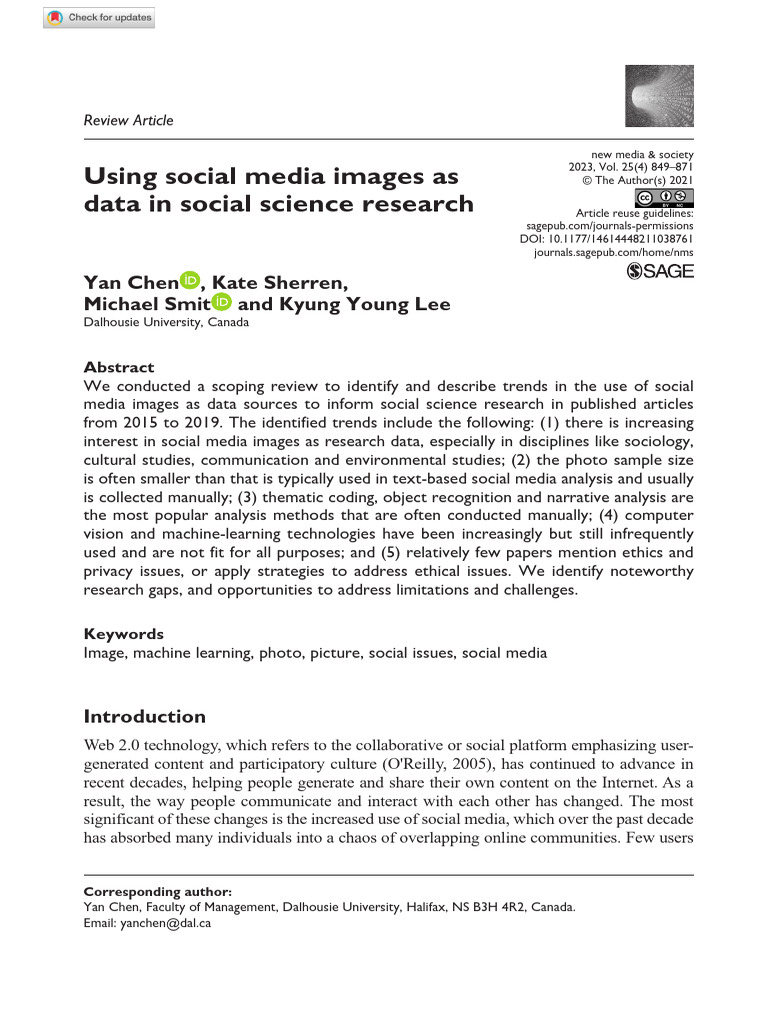 Using Social Media Images As Data in Social Science Research | Download Free PDF | Popular ...