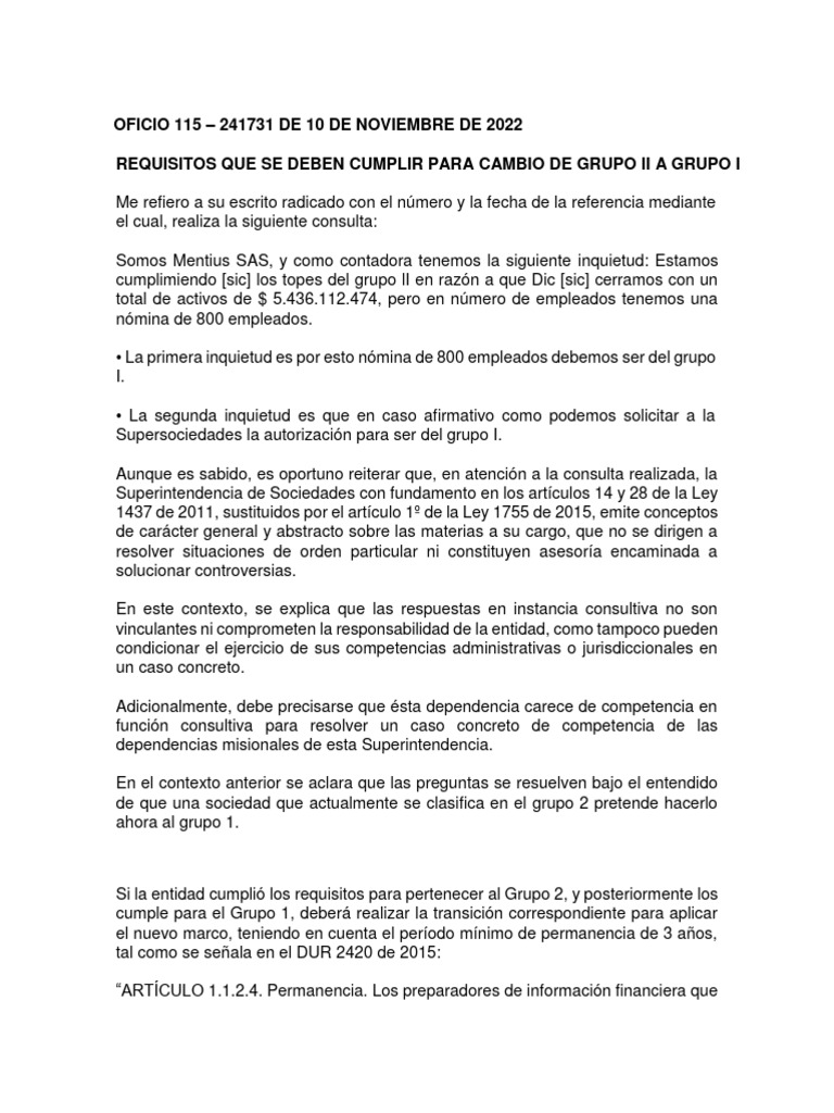 Oficio 115 - 241731 | PDF