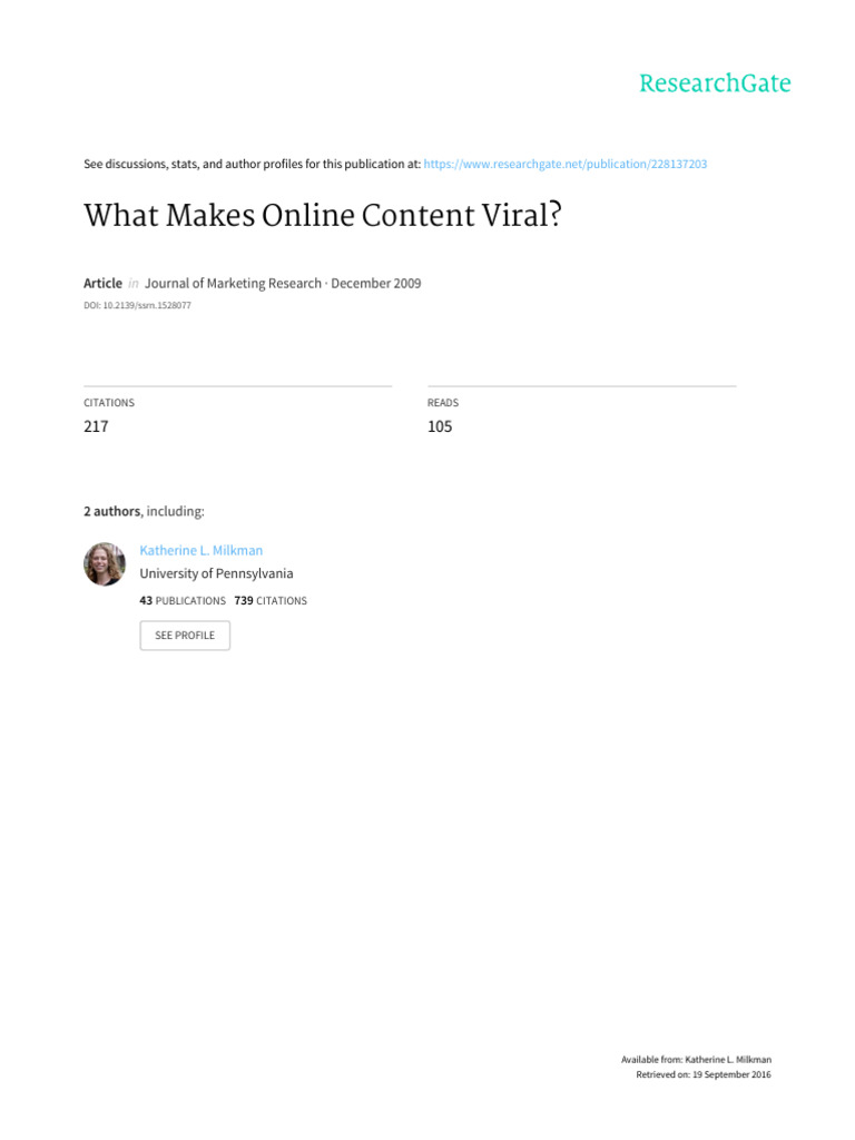 What Makes A Content Viral | PDF | Emotions | The New York Times