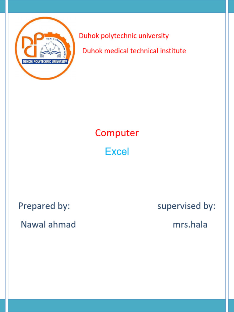 Excel | PDF | Microsoft Excel | Spreadsheet