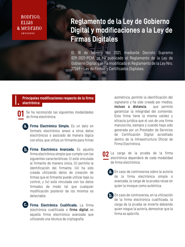 Ley Firmas Digitales | PDF | Gobierno
