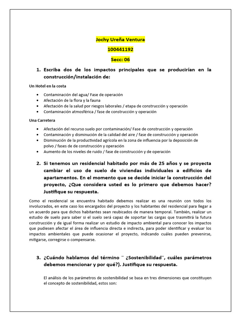 Examen de Impacto | PDF | Entorno natural | Aguas residuales