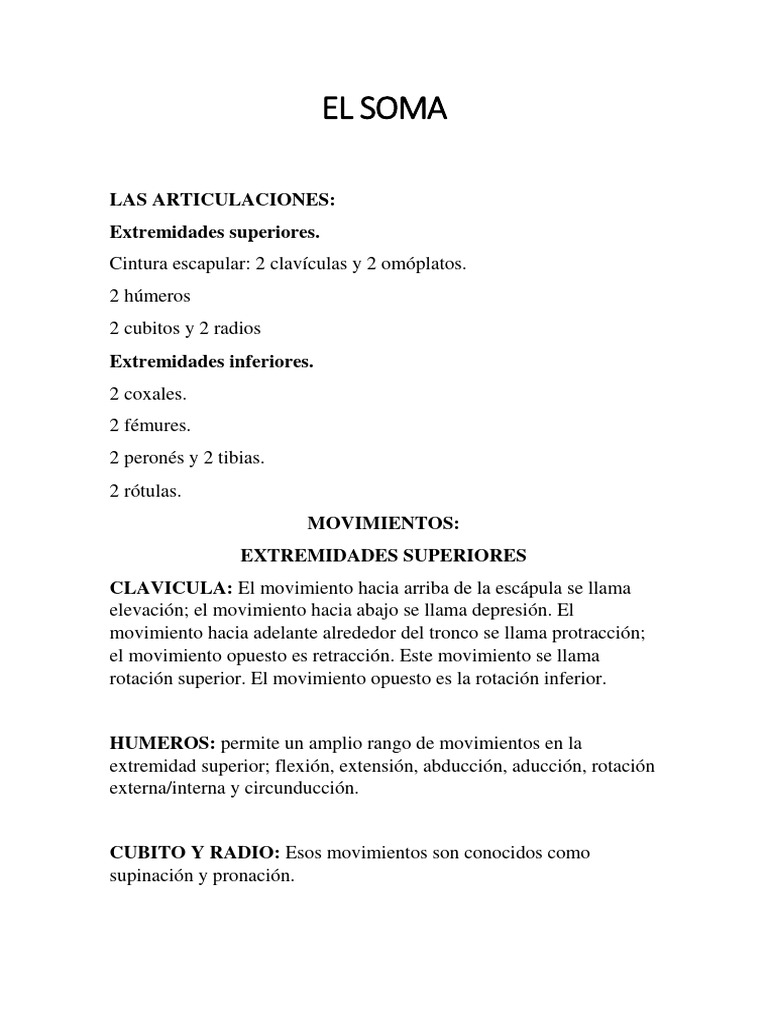 El Soma | Descargar gratis PDF | Músculo esquelético | Tobillo