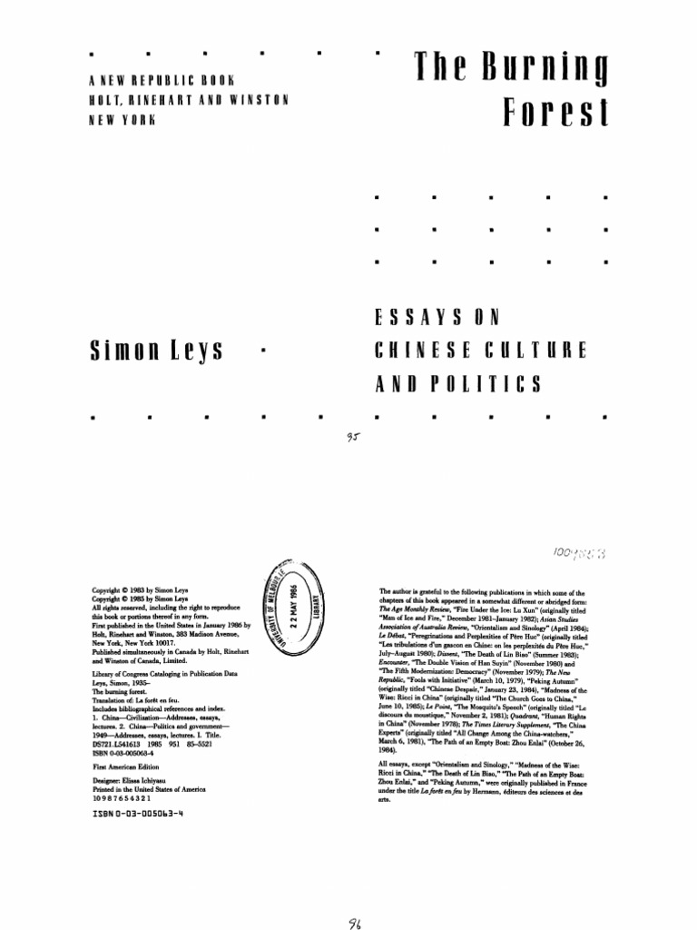 095-099-Simon Leys-Orientalism and Sinology | PDF