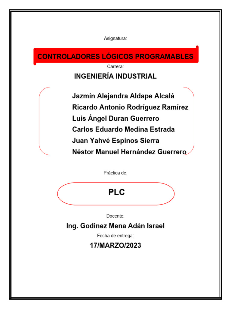 2da Practica PLC | PDF | Controlador lógico programable | Software de la aplicacion